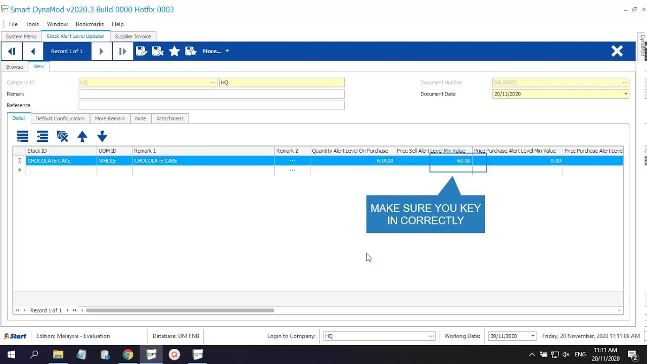 Tutorial: DYNAMOD Stock Alert Level Updater - YouTube