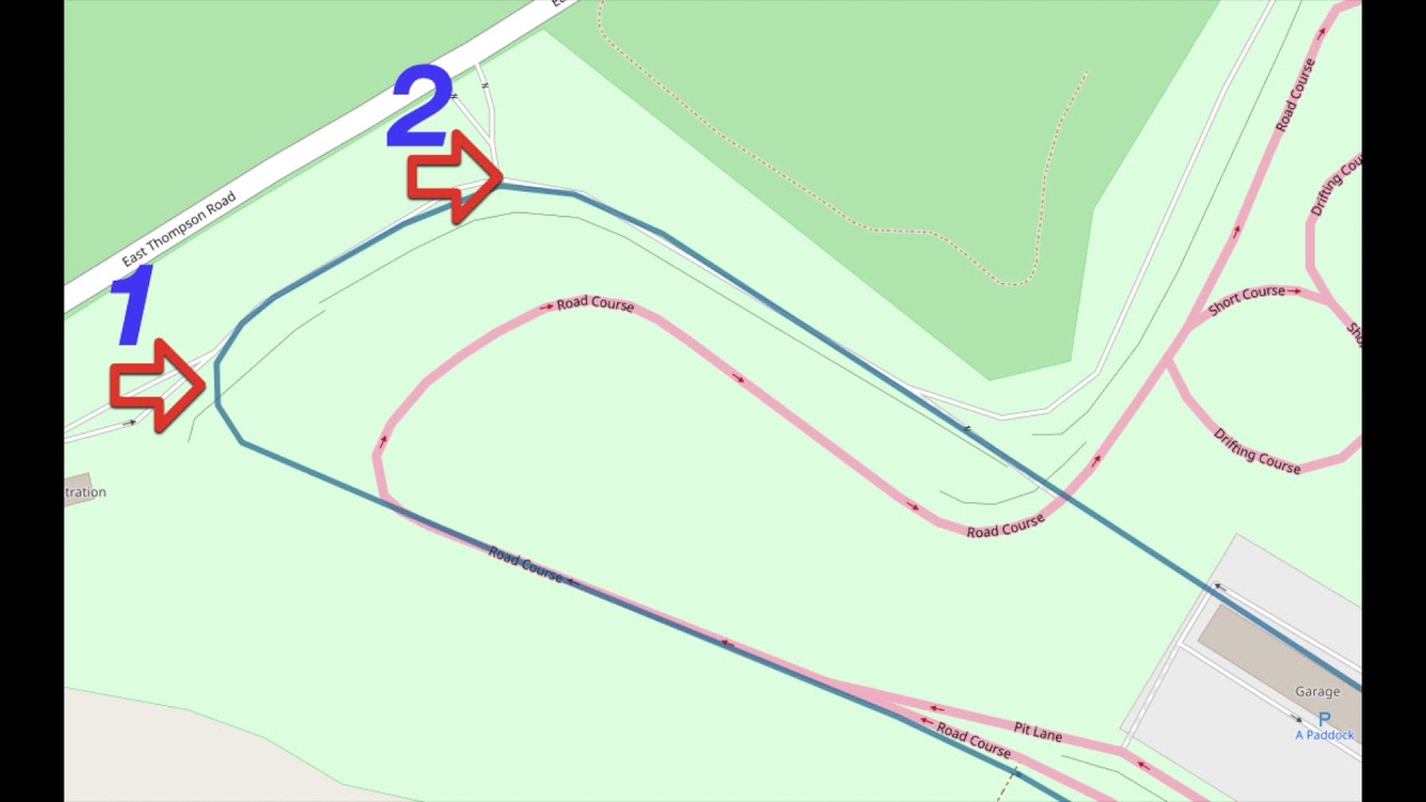 Thompson Speedway History Track Walk - YouTube