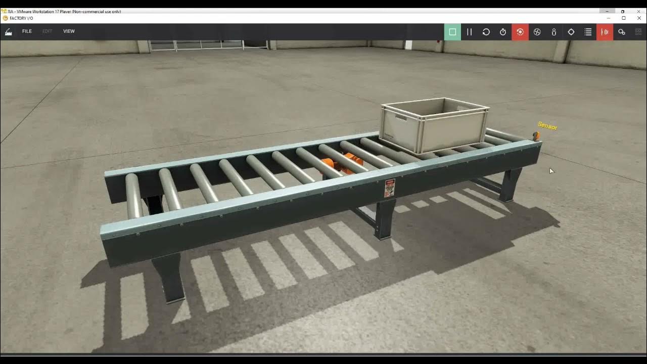 Factory IO Simulation | S7 300 | Simple conveyor - YouTube