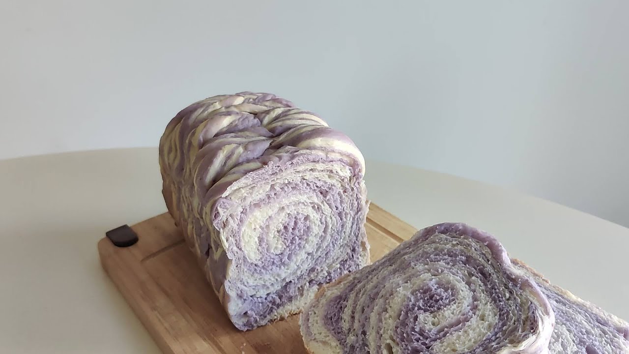 EASY How to make fluffy ube swirl bread | Hokkaido Milk Bread | Ube ...