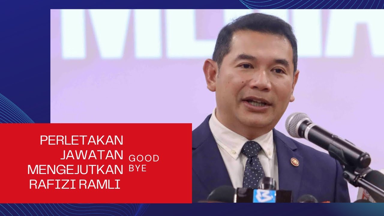 PERLETAKAN JAWATAN MENGEJUTKAN RAFIZI RAMLI - YouTube