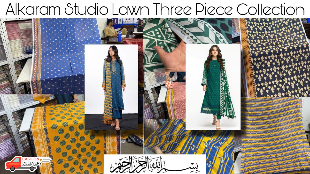 AlKaram Studio Lawn Three Piece Collection | Brand Suits at Cheap Price ...