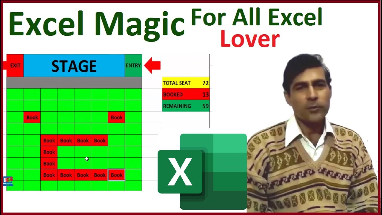 Create Seat Booking System In Excel Seminar Seats Booking In Excel In Hindi Magic Trick create-seat-booking-system-in-excel-seminar-seats-booking-in-excel-in-hindi-magic-trick