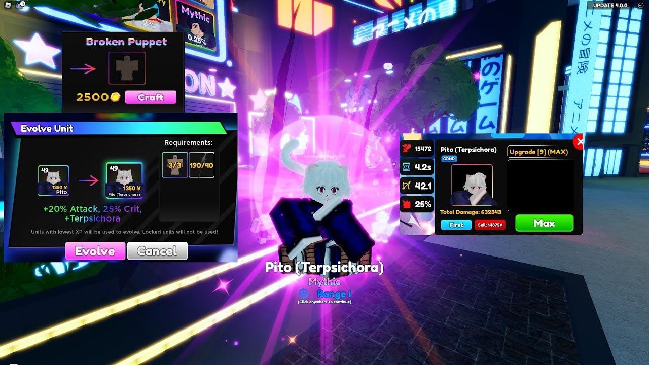 NEW BLEED MYTHIC UNIT PITO (TERPSICHORA) LEVEL 79 EVOLVED SHOWCASE ...