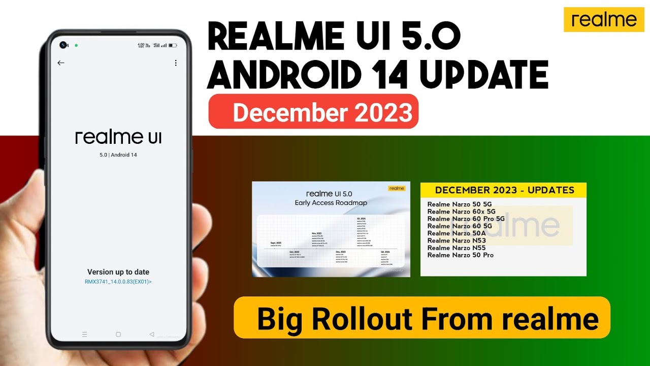 Realme UI 5.0 Update Android 14 Update Official Release December 2023 ...