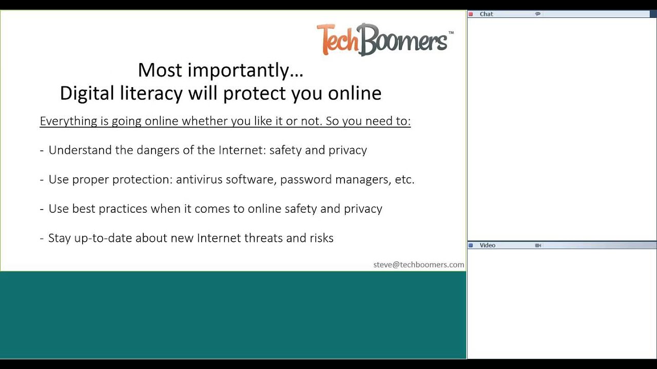 TechBoomers Digital Literacy for Seniors and Beginners, 9/4/2015 - YouTube