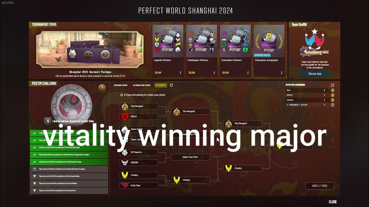 Diamond playoff pickem shanghai major we going for BROKE CS2 - YouTube