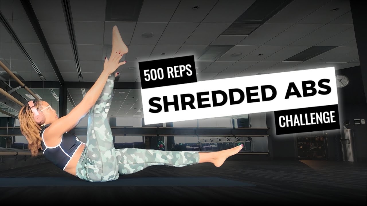 500 REPS | SHREDDED ABS CHALLENGE - YouTube