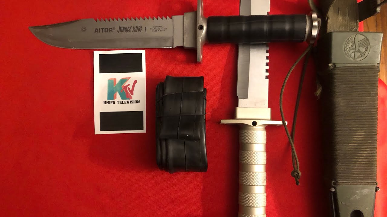 How to Use Inner Tube on Aitor Jungle King or Similar Knives - YouTube
