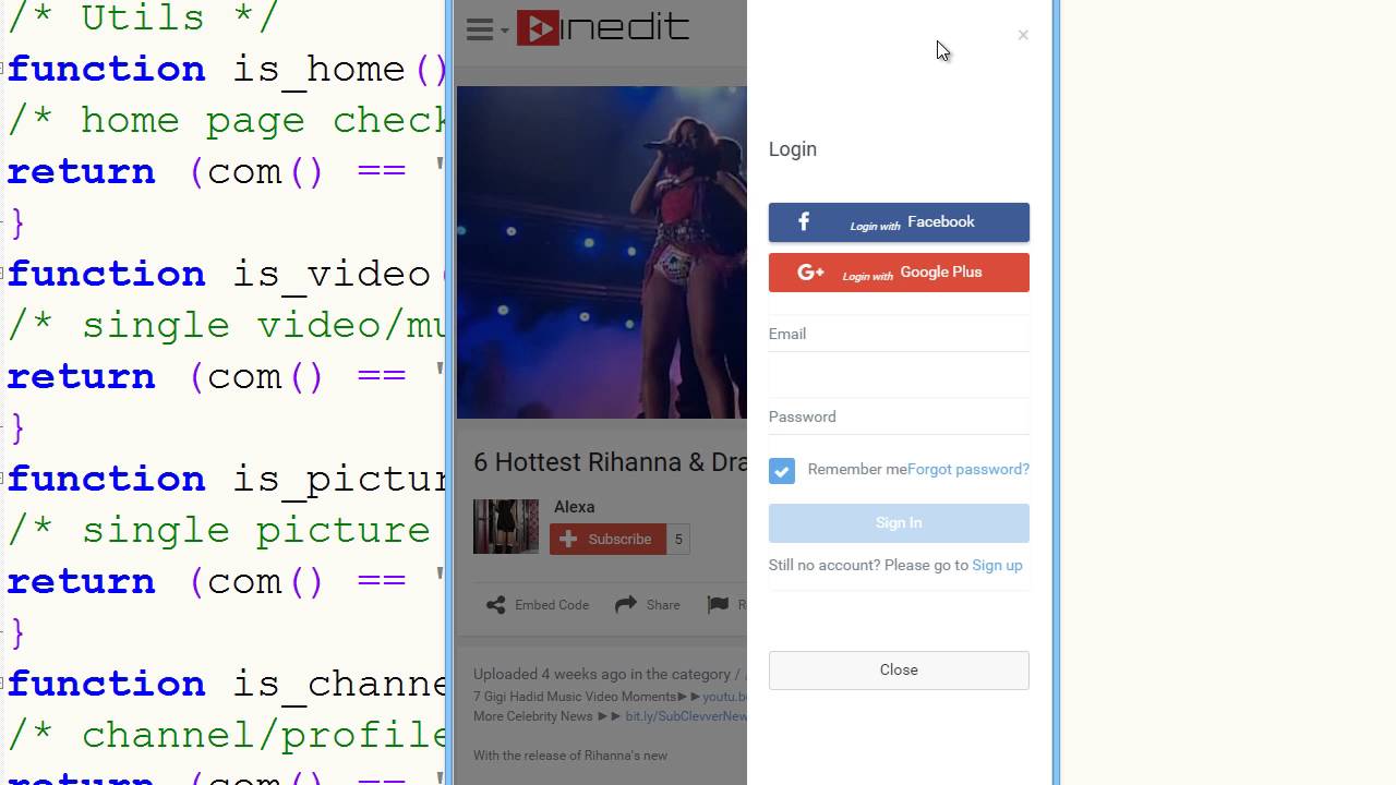 PHPVibe v5 video cms : Mobile video sharing - YouTube