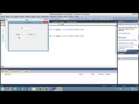 visual basic 2010 variables y llamadas formularios - YouTube