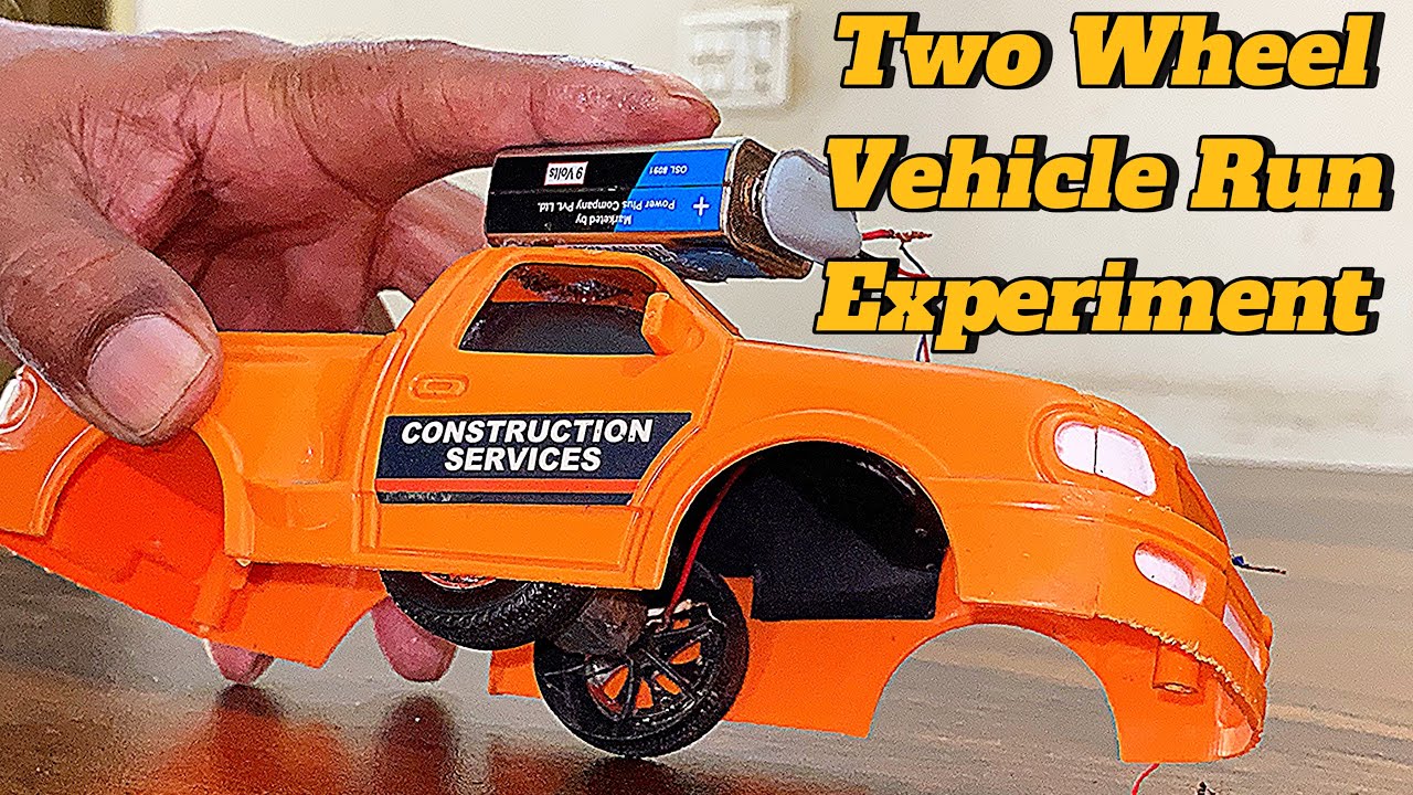Can A Model Vehicle Run With 2 Wheels Electric Motor And 9 Volt Battery ...
