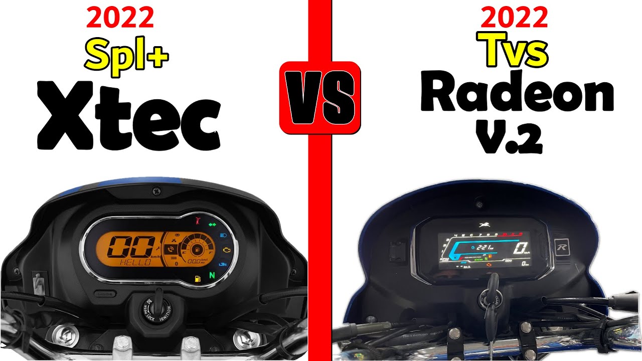 2022 hero Splendor Plus Xtec VS Tvs Radeon 110 Digital Meter Which Is ...