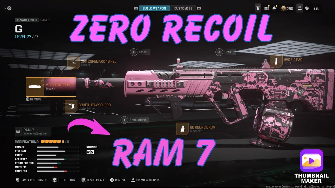 the *NEW* RAM 7 is BROKEN in WARZONE 3! 😎 (Best RAM 7 Class Setup ...