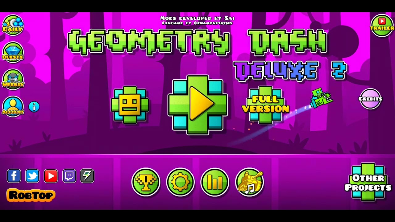 Geometry dash Deluxe 2 BETA E O GEOMETRY DASH DELUXE BETAAAA - YouTube