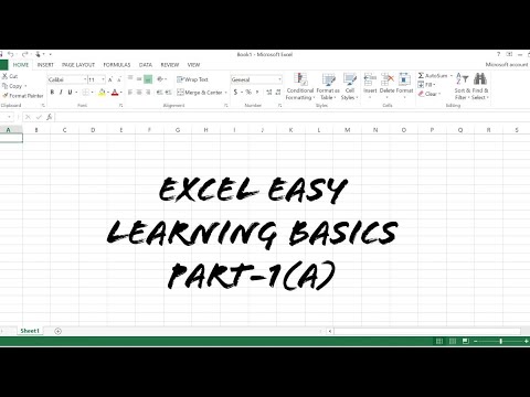 CHAPTER-1 How to Learn Excel for beginners very easy and simple ...