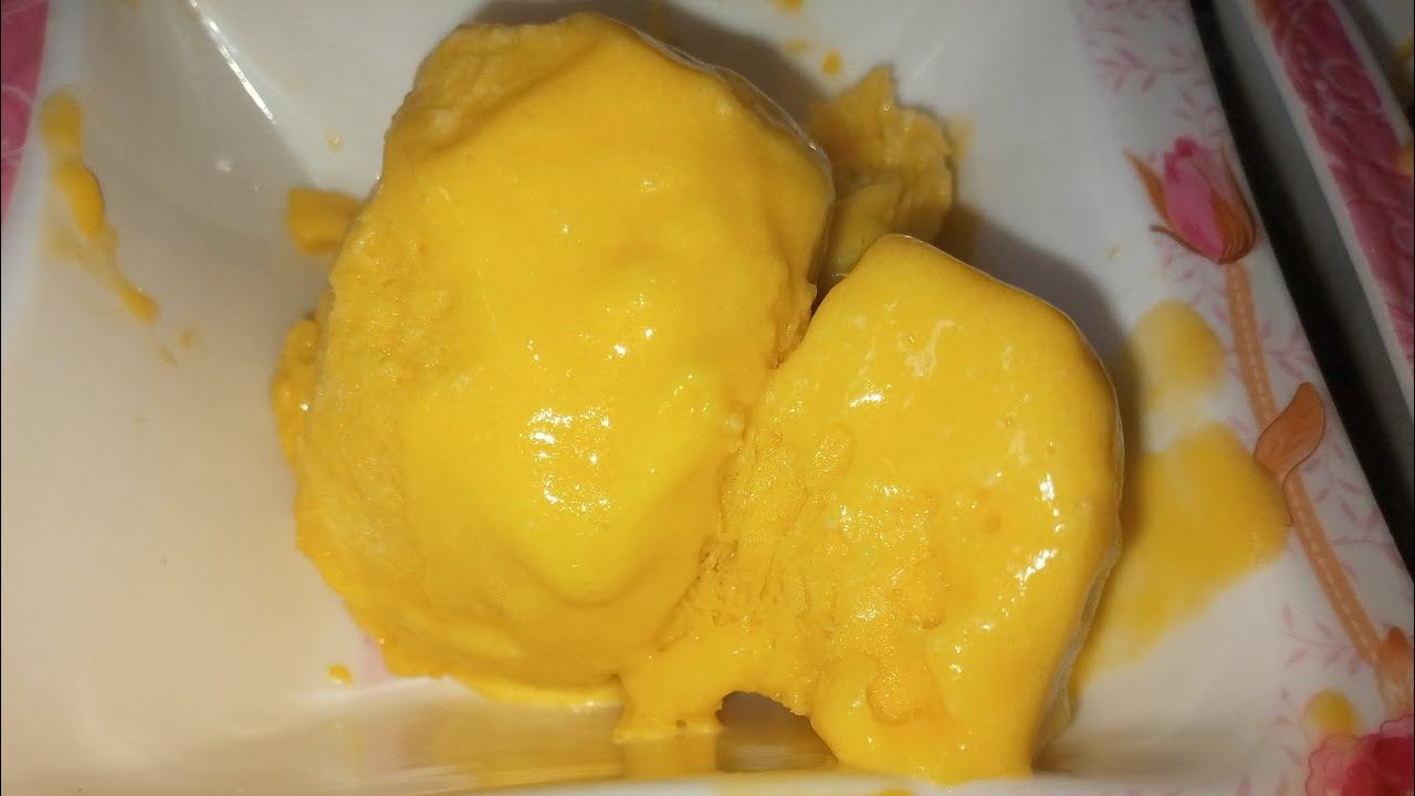 ice-cream recipe 1 cup cream and 3 Mango se banany Esay and Tasty 🍦😋 ...