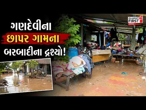 Navsari Gandevi Flood: ગણદેવીના છાપર ગામના બરબાદીના દ્રશ્યો! | Gujarat First