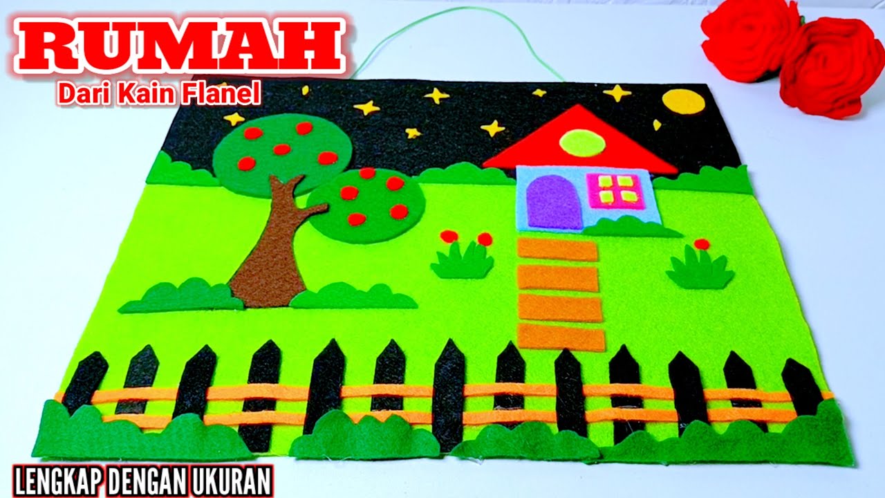 Cara Membuat Rumah Dari Kain Flanel Tema Malam Hari / Kerajinan Dari ...