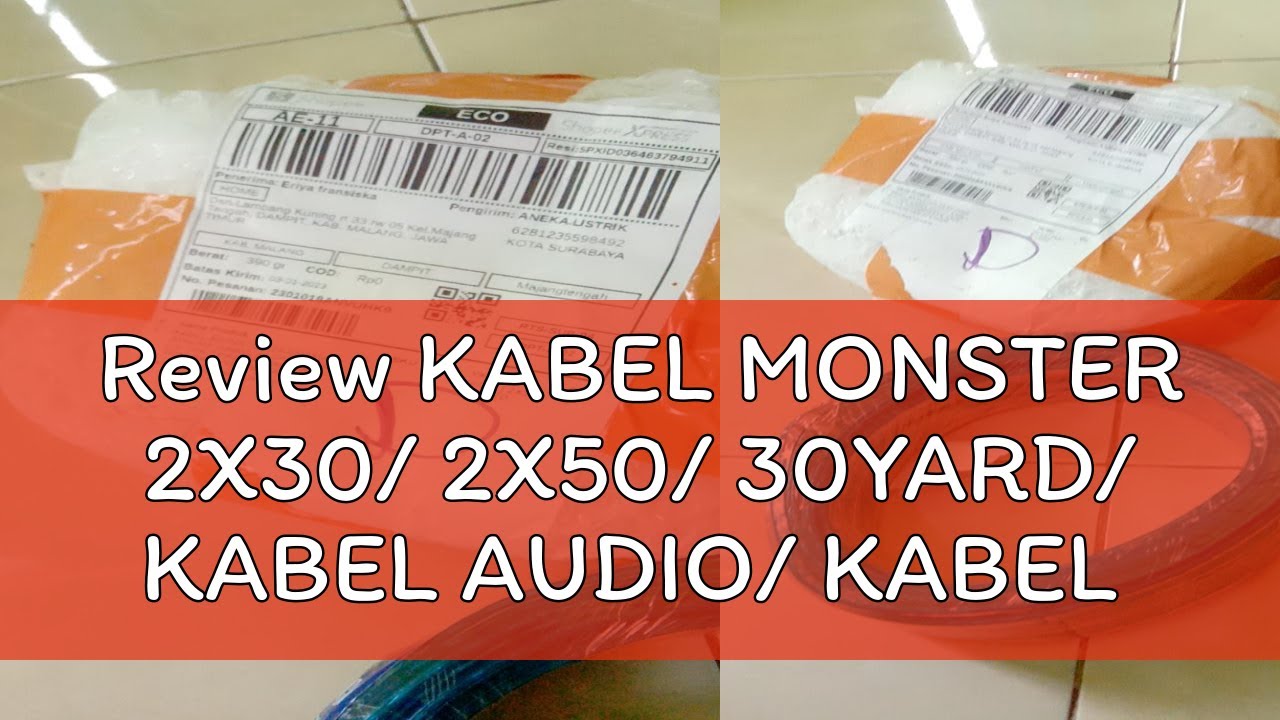 Review KABEL MONSTER 2X30/ 2X50/ 30YARD/ KABEL AUDIO/ KABEL LISTRIK ...