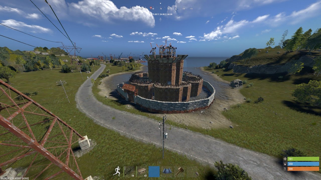 Rust free build 6-12 man clan base open core china wall 7 tc total # ...