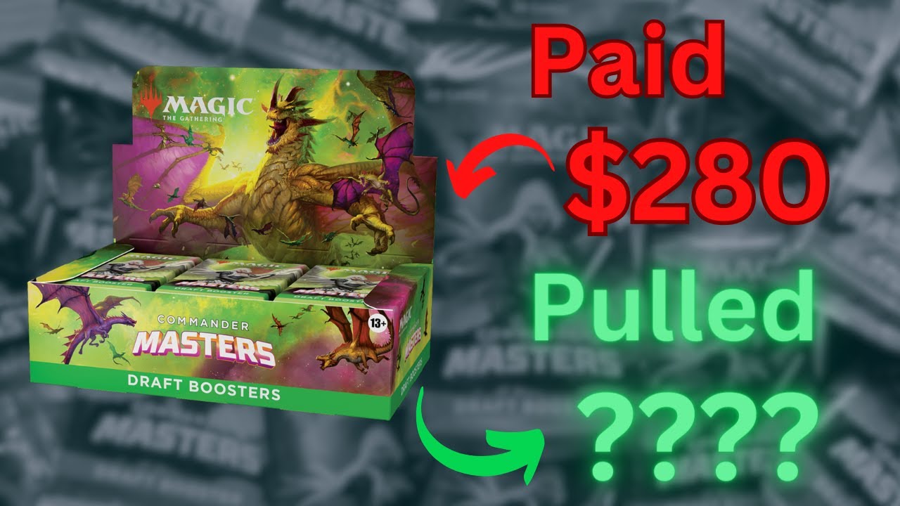 Paid for Itself! Commander Masters Draft Booster Box Opening with ...
