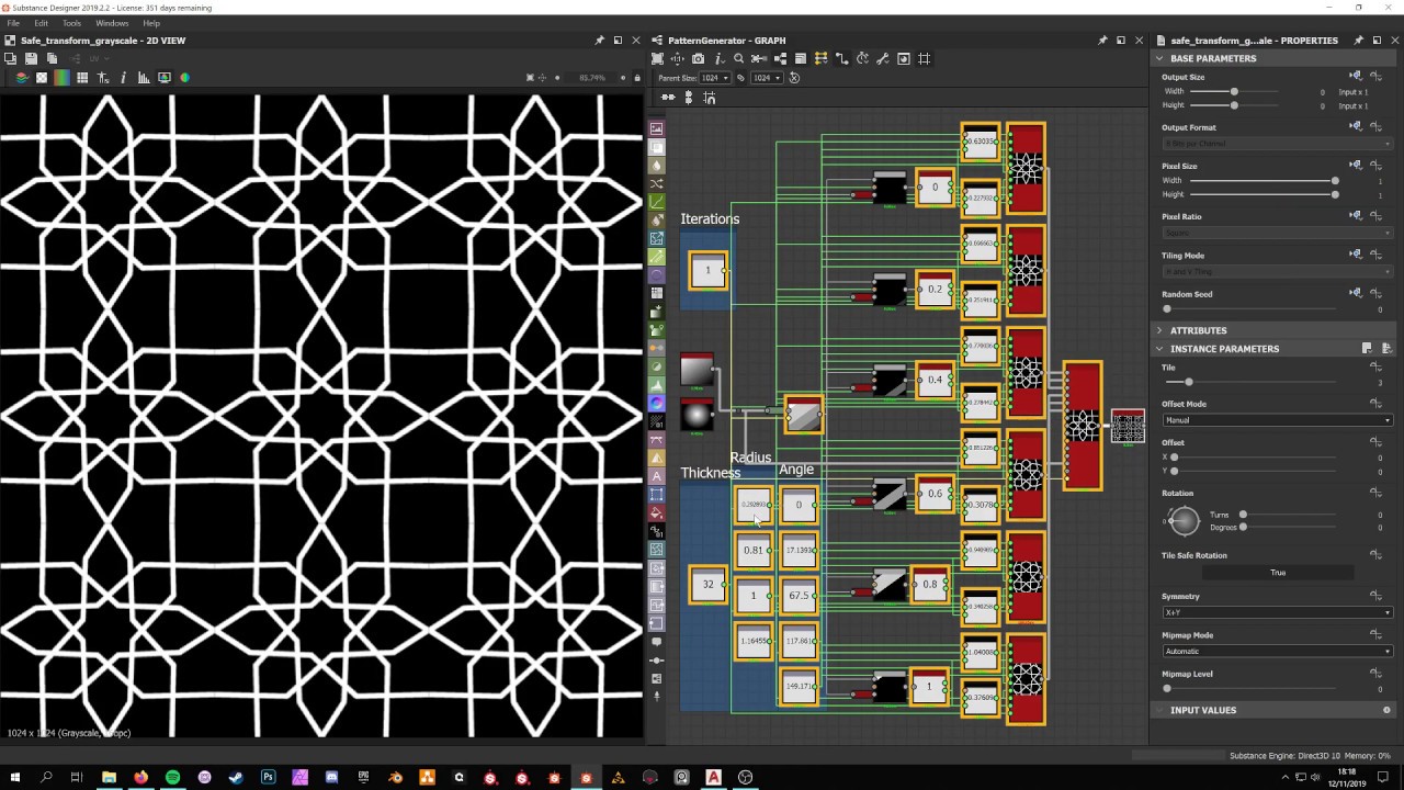 Pattern Generation Node, Substance Designer - YouTube