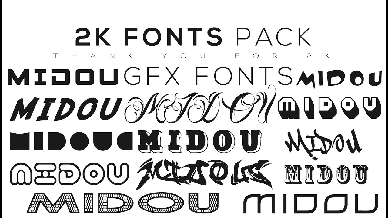 Designer Fonts Pack Special 2K Subscribers - Happy new year 2015 - YouTube