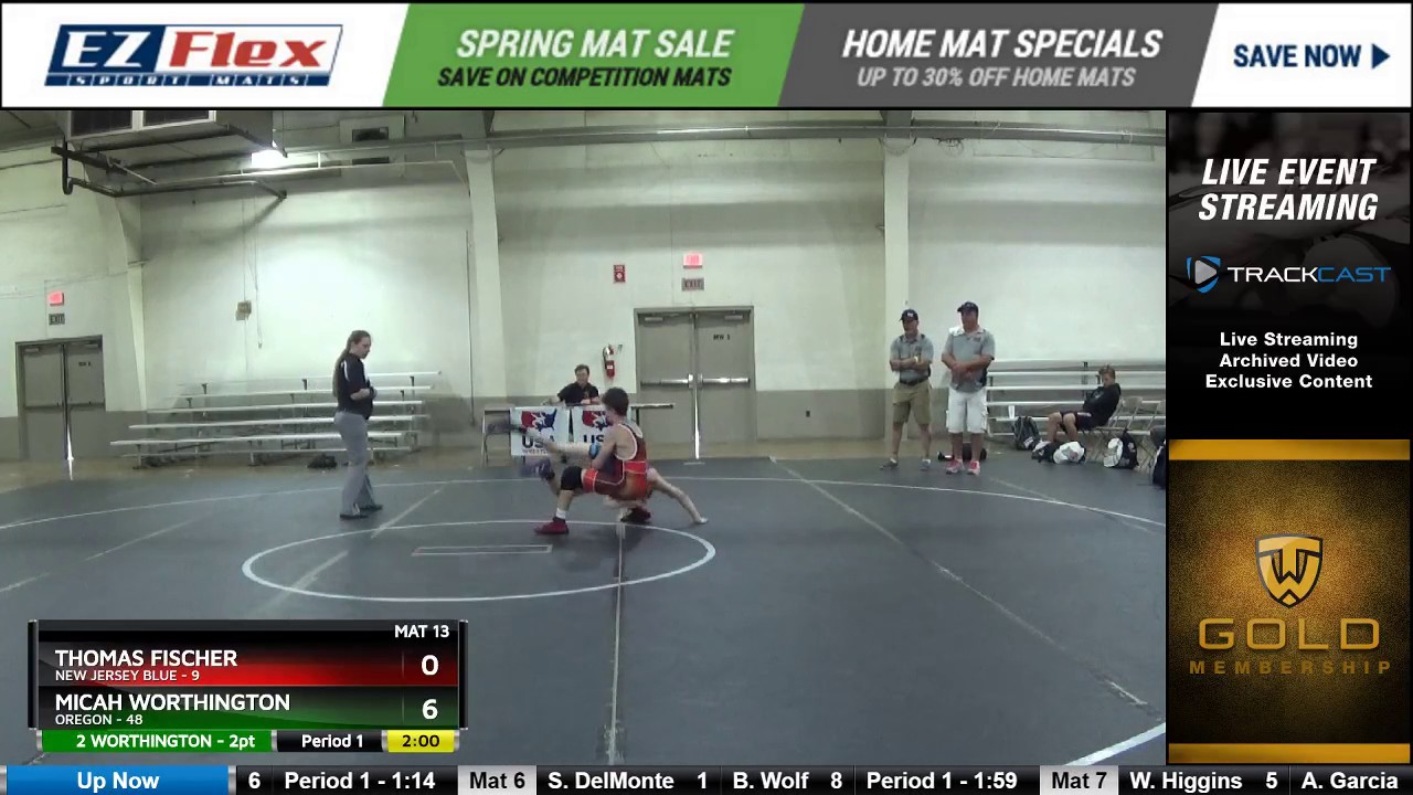100 Thomas Fischer New Jersey Blue vs MICAH WORTHINGTON Oregon ...