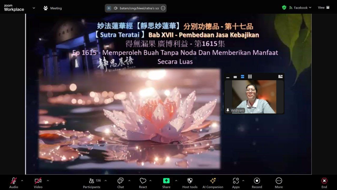 Sabtu, 05 Oktober 2024 - Sharing Xun Fa Xiang Indonesia - Sutra Teratai ...