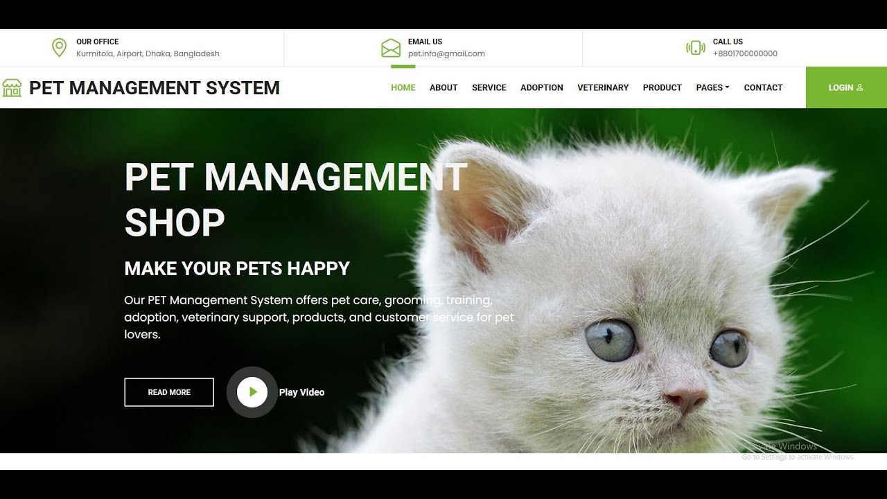 🎥 Pet Management System | Final Year Project | Web-Based Platform for Pet Care 🐶🐱 @CSE & @Green ...