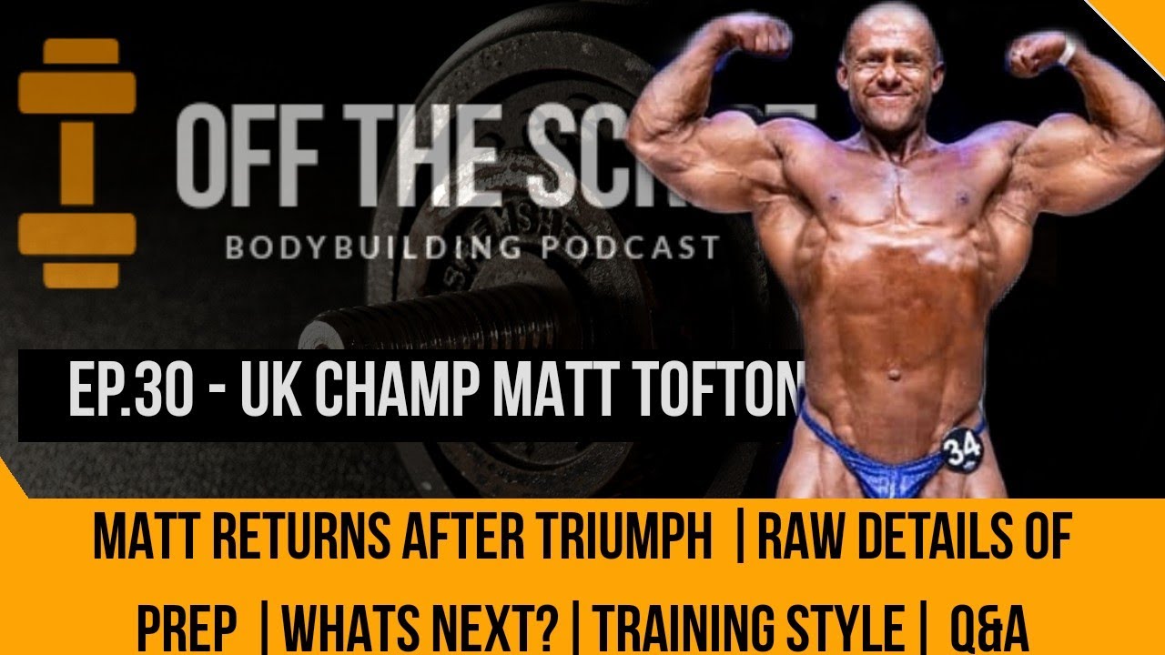 Off The Script Bodybuilding Podcast ep.30 - UK Champion Matt Tofton ...