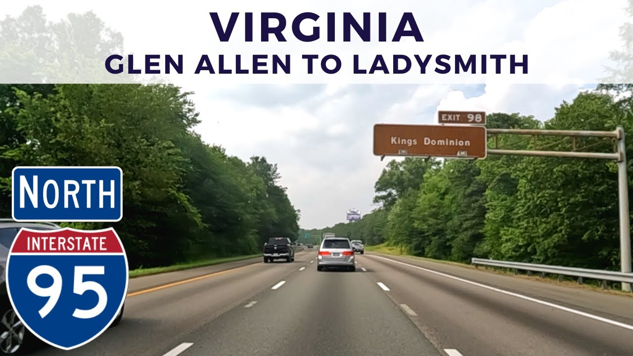 Driving I-95 North in Virginia - Glen Allen to Ladysmith - June 2023 ...