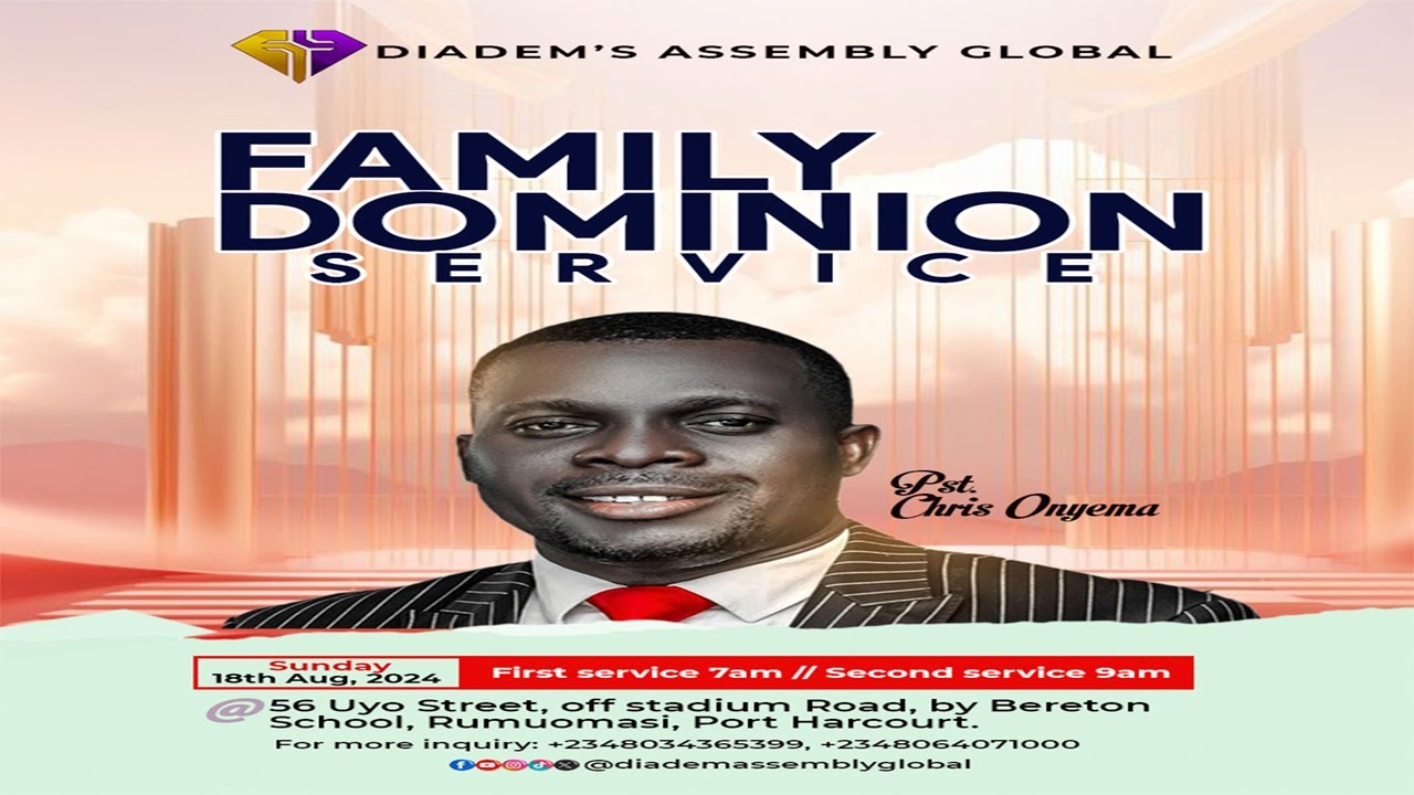 FAMILY DOMINION SERVICE // SECOND SERVICE // 11TH AUGUST, 2024 - YouTube