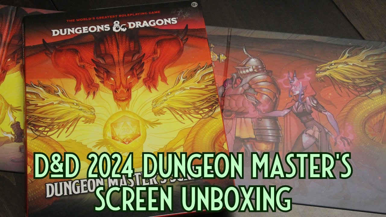 D&D 2024 Dungeon Master's Screen Unboxing - YouTube