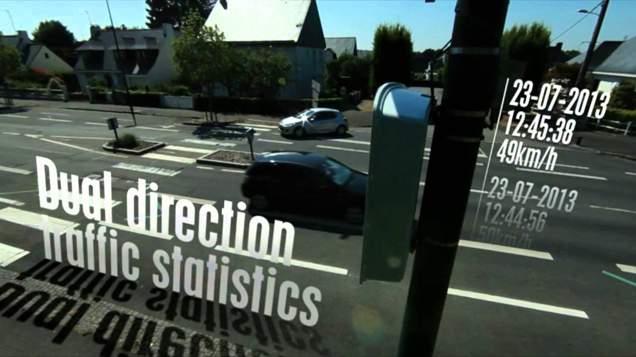 Radar speed sign Solar LED solar speed display Kalitec - YouTube