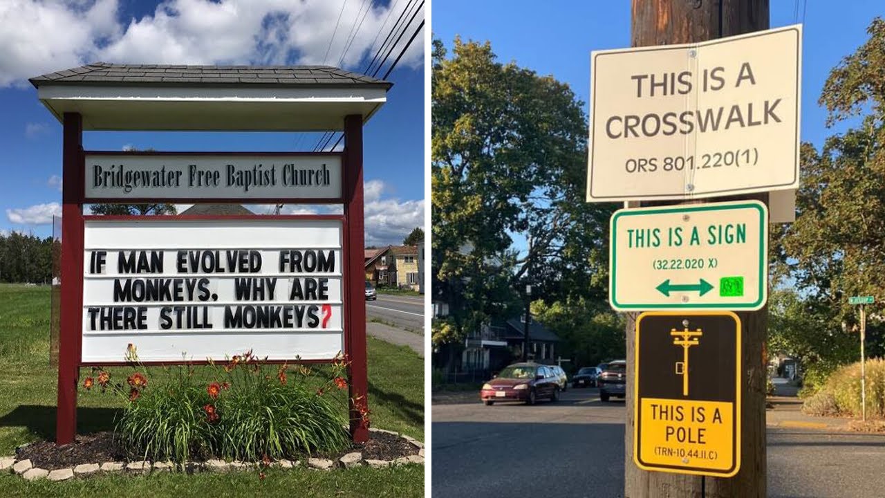 Ingenious Signs That May Leave Your Sides Hurting From Laughter - YouTube