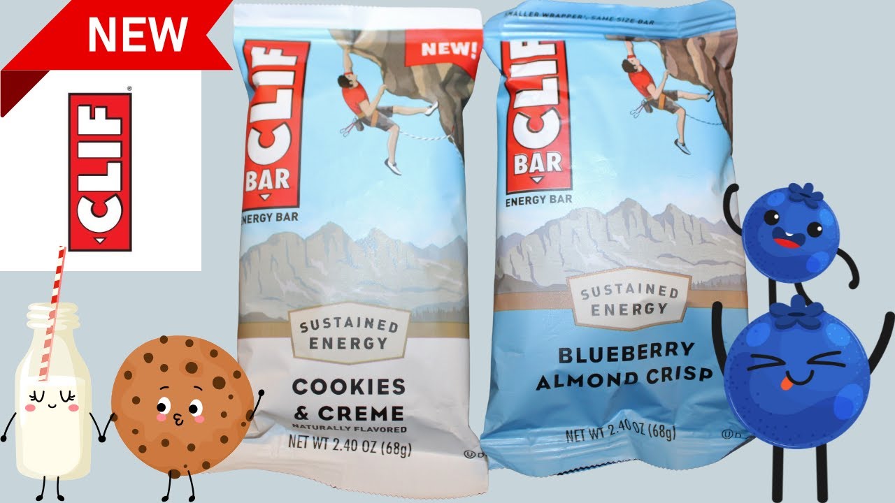 CLIF Bar Energy Bar: Cookies & Crème and Blueberry Almond Crisp Review ...