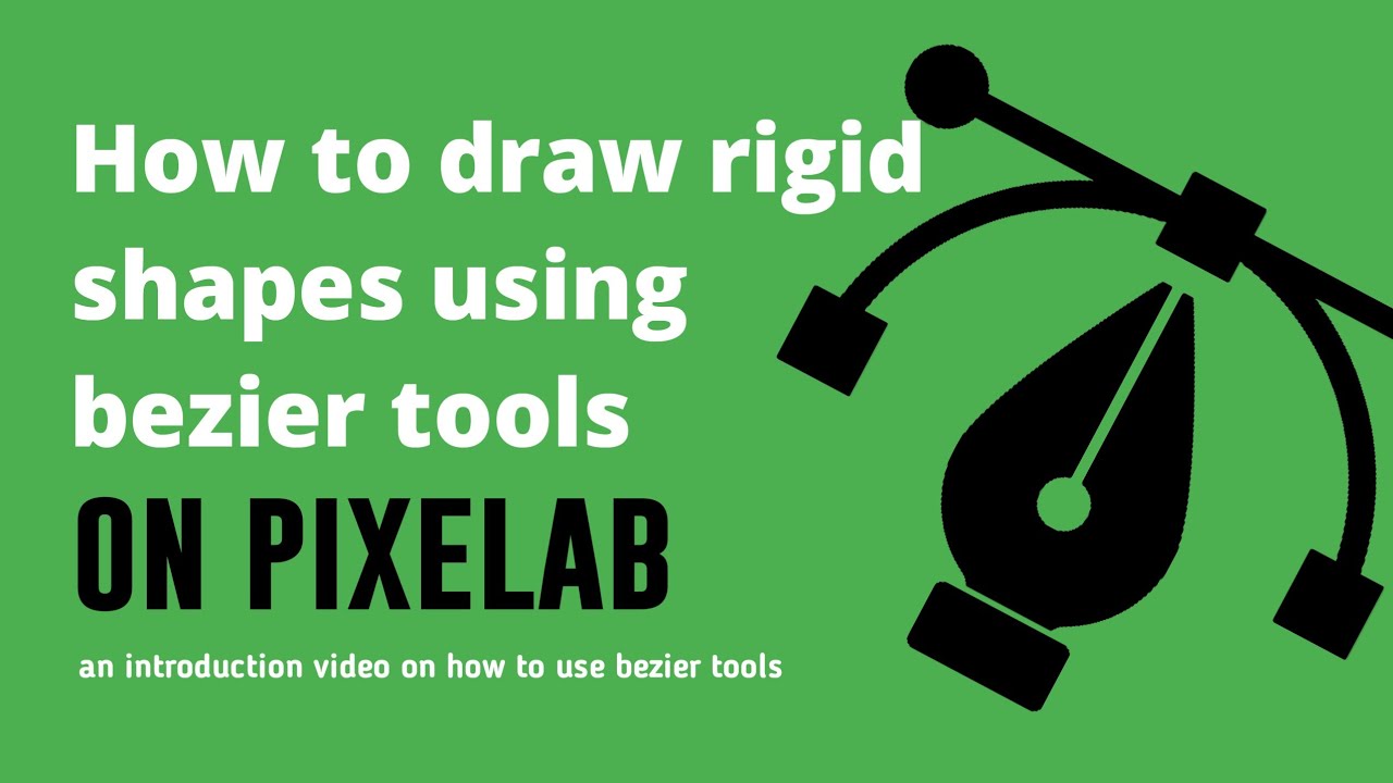 HOW TO DRAW SHAPES WITH BEZIER TOOLS IN PIXELLAB || HOW TO USE BEZIER ...