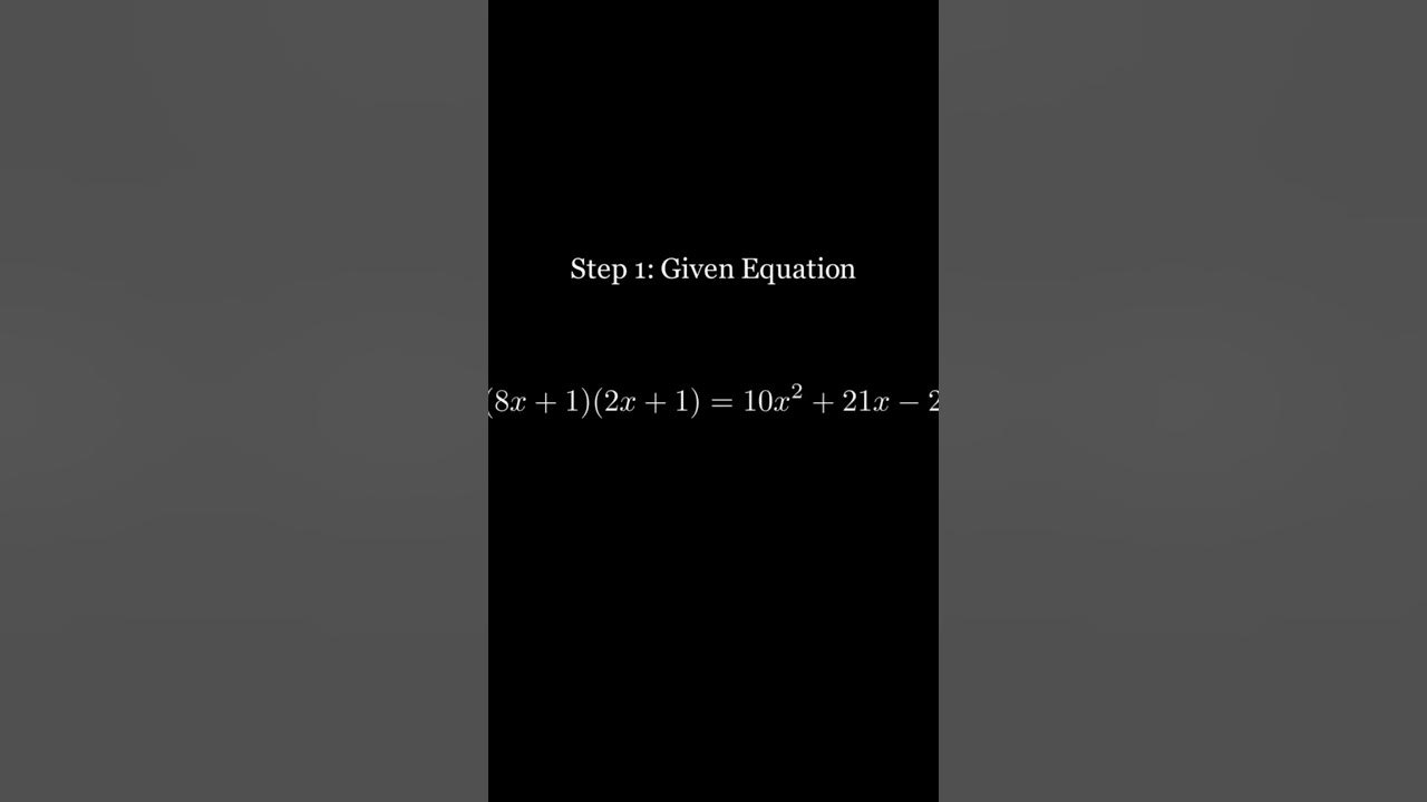 Solving Quadratic Equations Step by Step | Math Animation with Manim ...