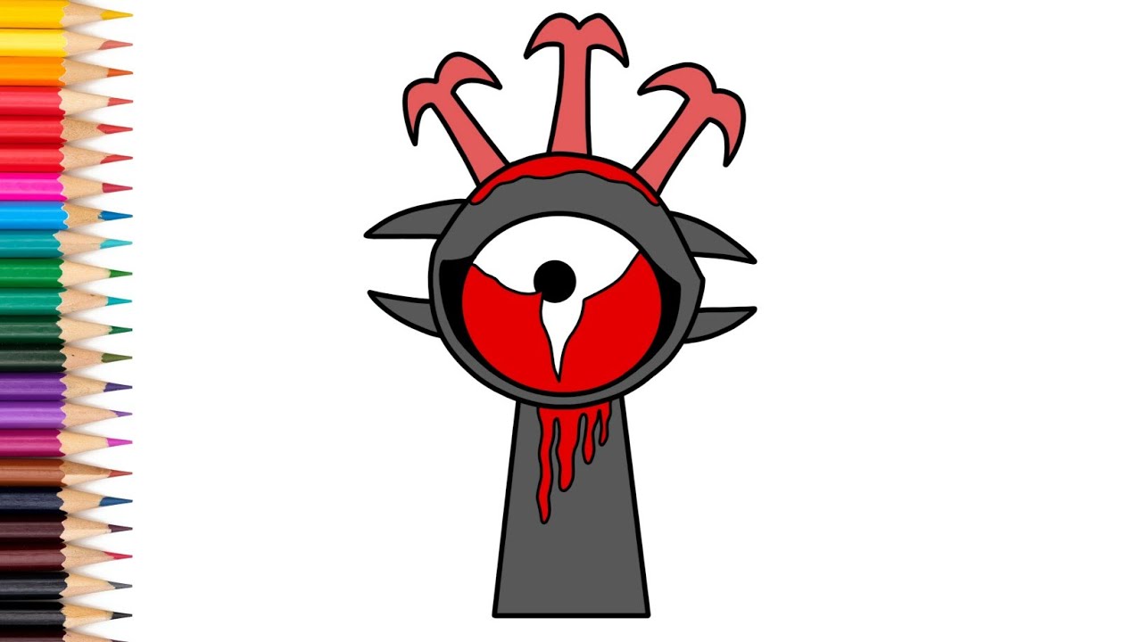 Cara menggambar Clukr Silver phase 5 - INCREDIBOX SPRUNKI - YouTube