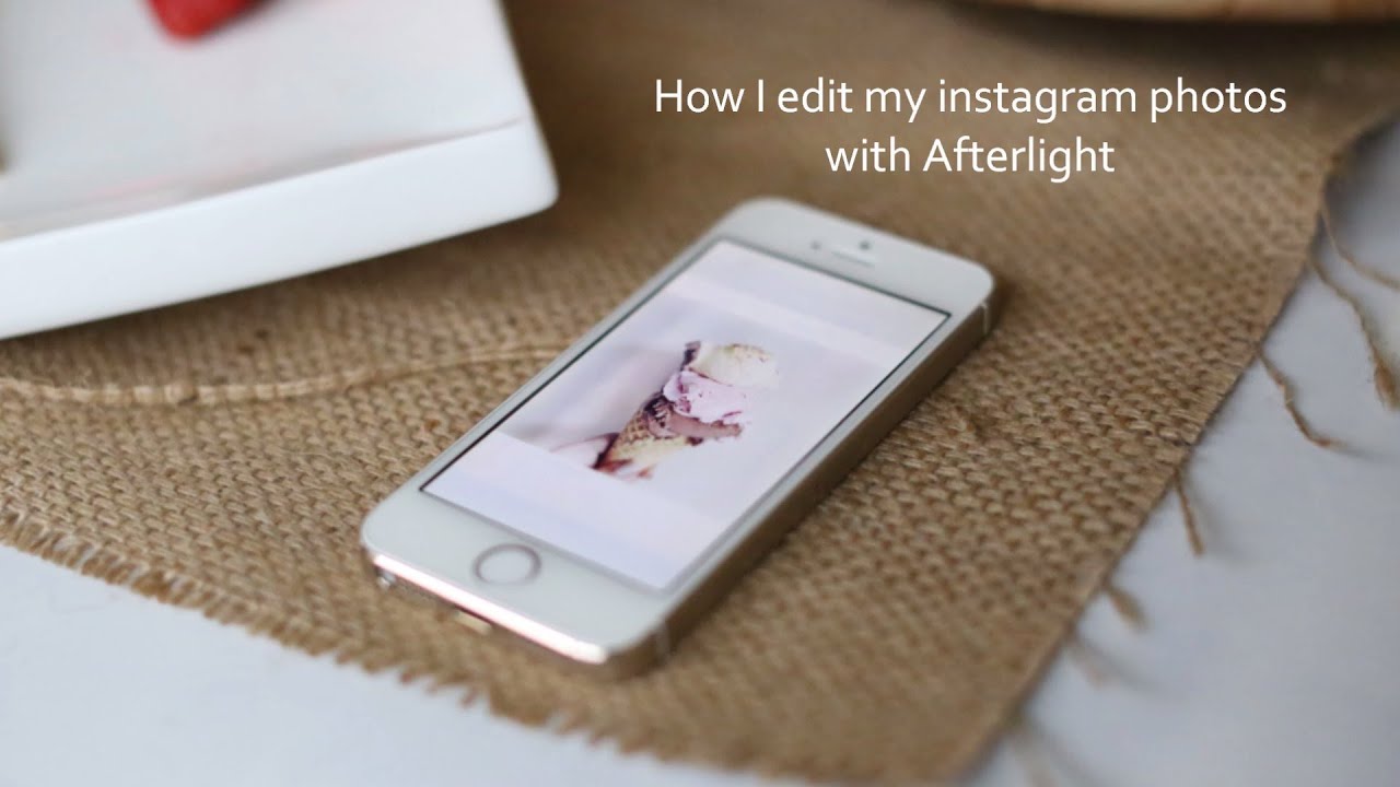 Tutorial How I edit my instagram photos using Afterlight - YouTube