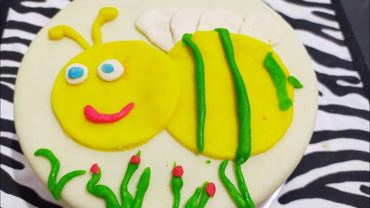 Fondant Bee Tutorial | Fondant Bumble Bee | Cake Decoration Idea | Easy ...