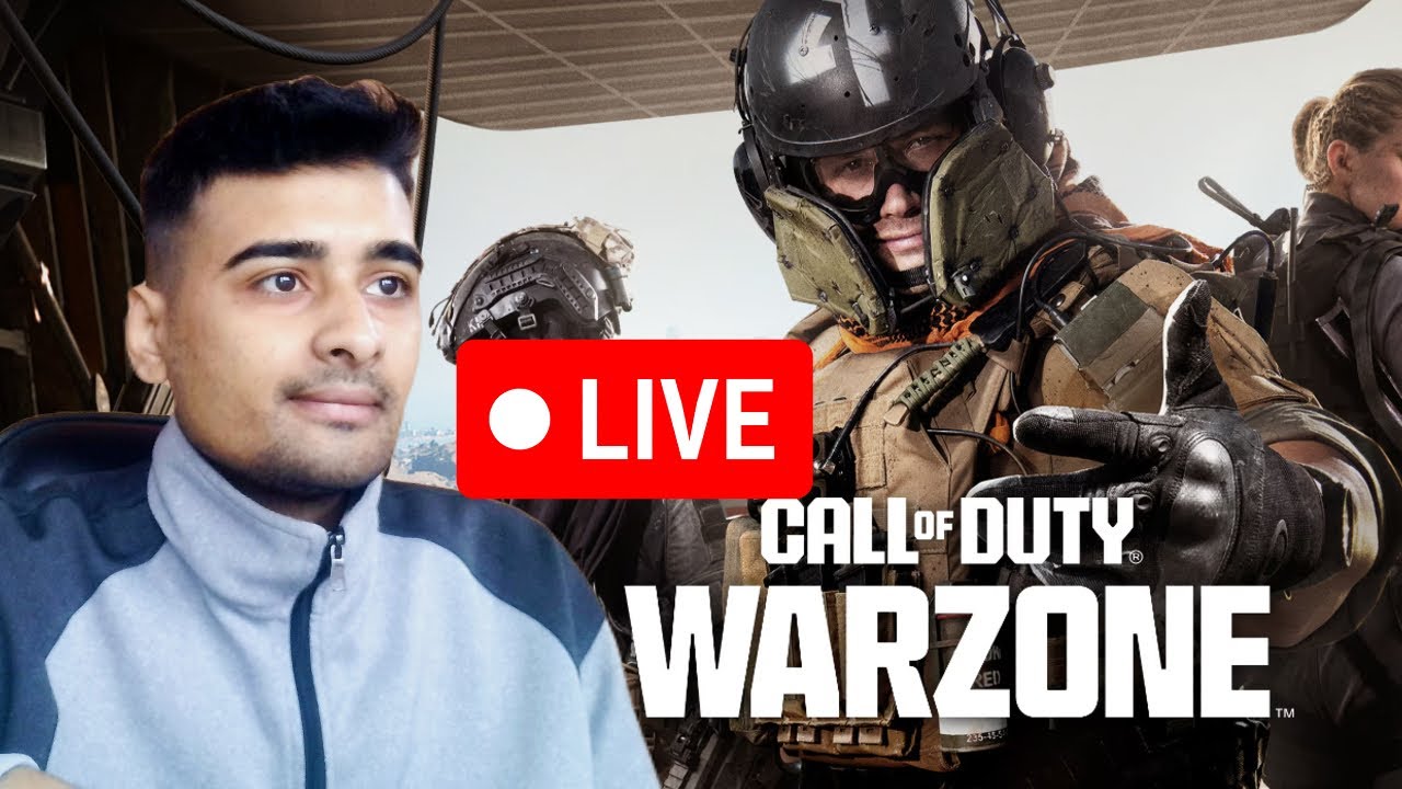 playing cod warzone live - YouTube