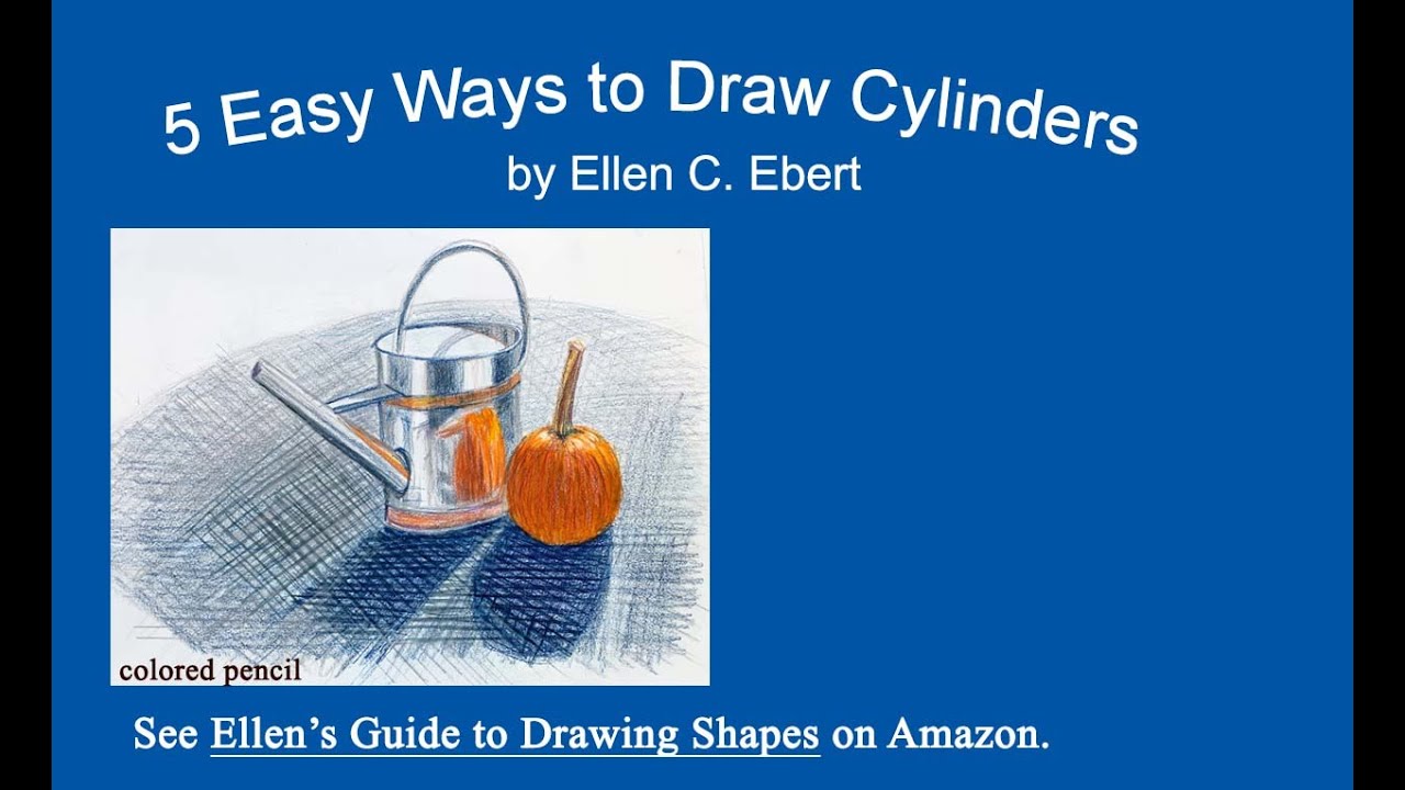 5 easy ways to draw cylinders - YouTube