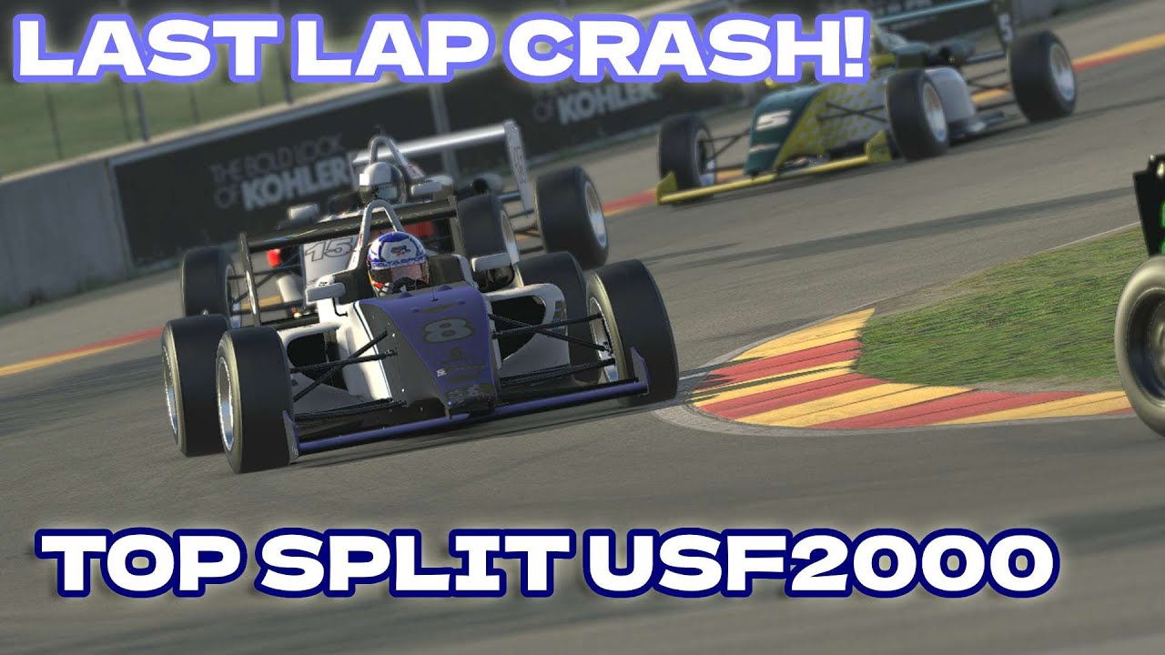 CRAZY Race! Iracing Top Split USF2000 WIN at Road America - YouTube