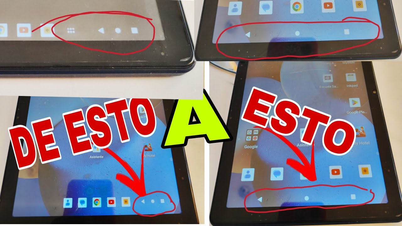 Tablet vortex T10M SOLUCIÓN AL PROBLEMA DE LOS BOTONES DE NAVEGACIÓN ...