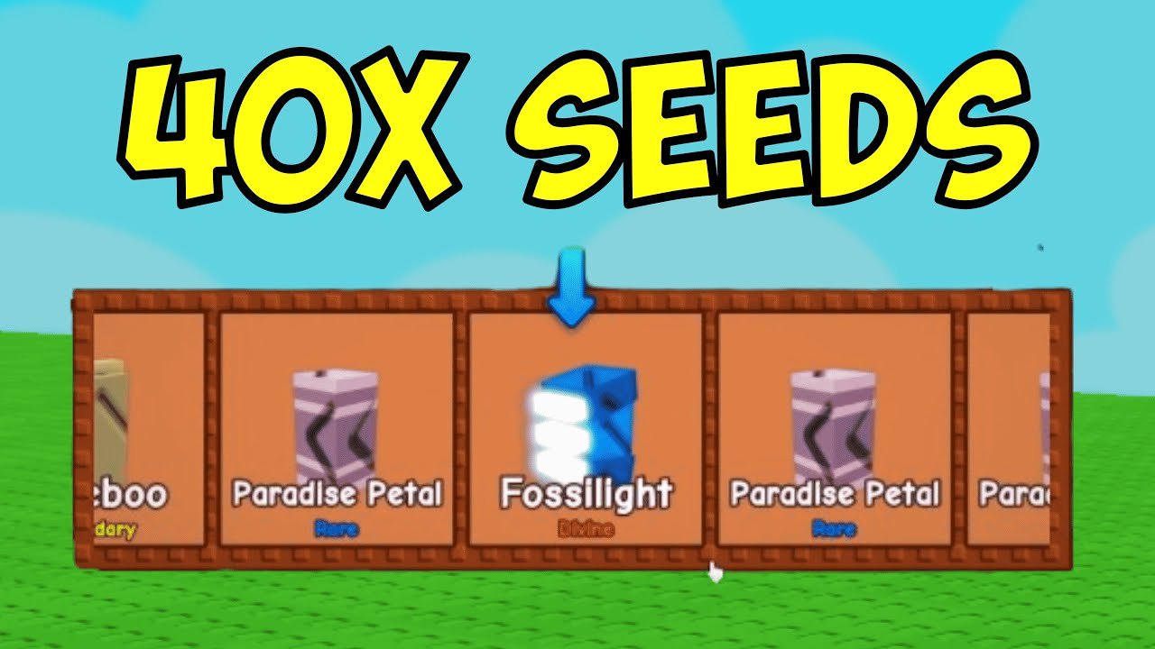 STARTING OVER WITH 40X ANCIENT SEED PACKS 🦕 GROW A GARDEN - YouTube