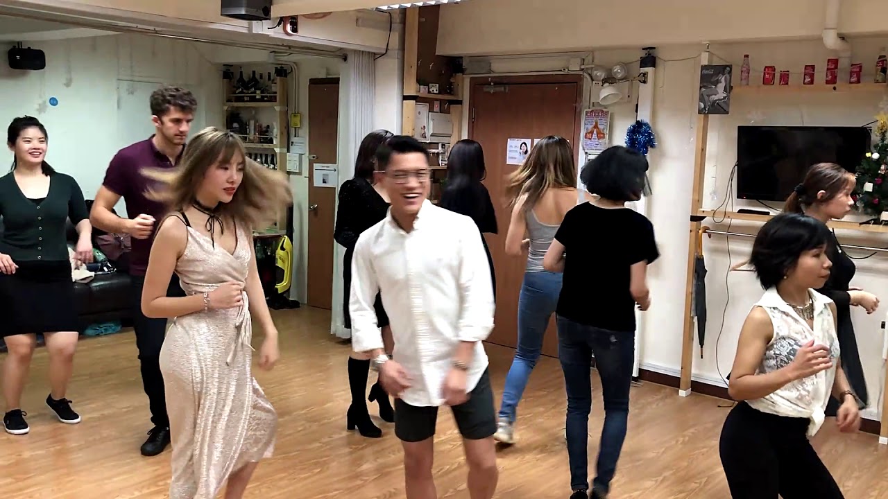 Dance Classes for Company Employees - Bachata Fancy Foot Work - YouTube