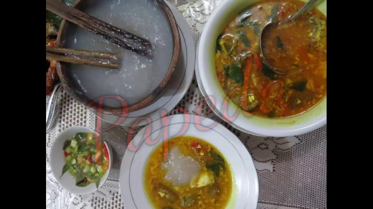 Papeda makanan khas Maluku dan Papua - YouTube